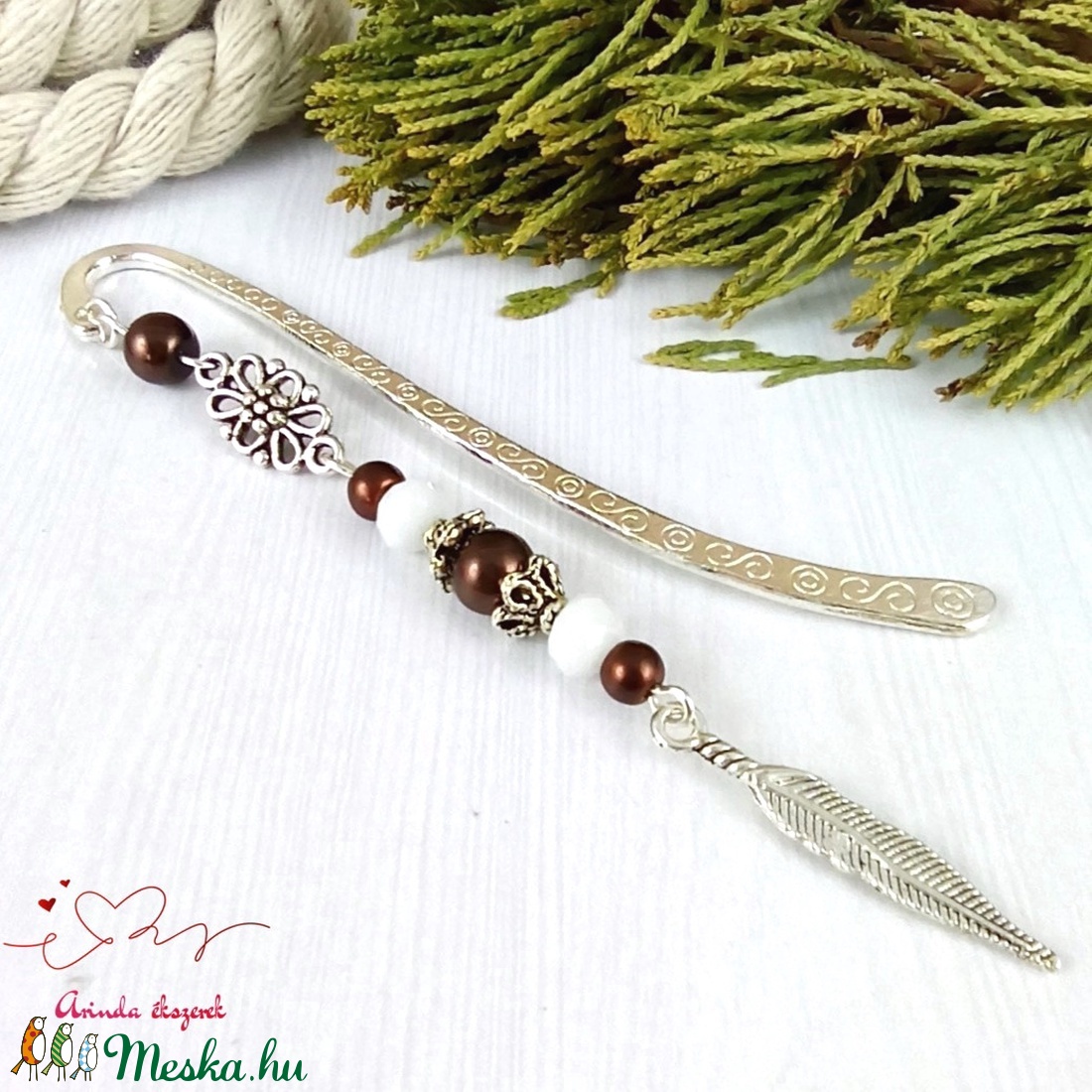 Barna penna toll könyvjelző anyák napja ballagás évzáró pedagógus ...