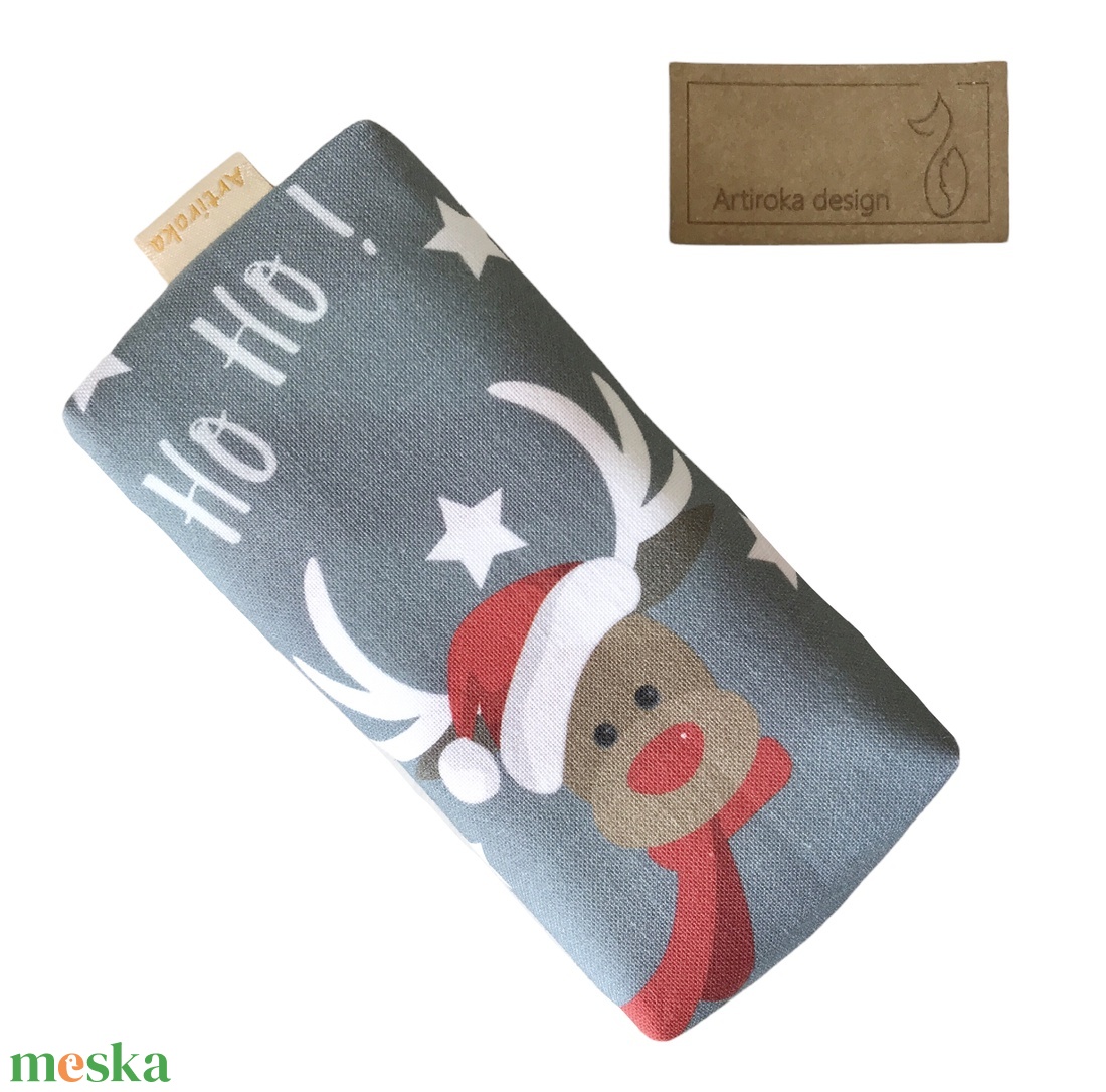 Rudolf a rénszarvas mintás papírzsebkendő tartó - Artiroka design- Meska.hu