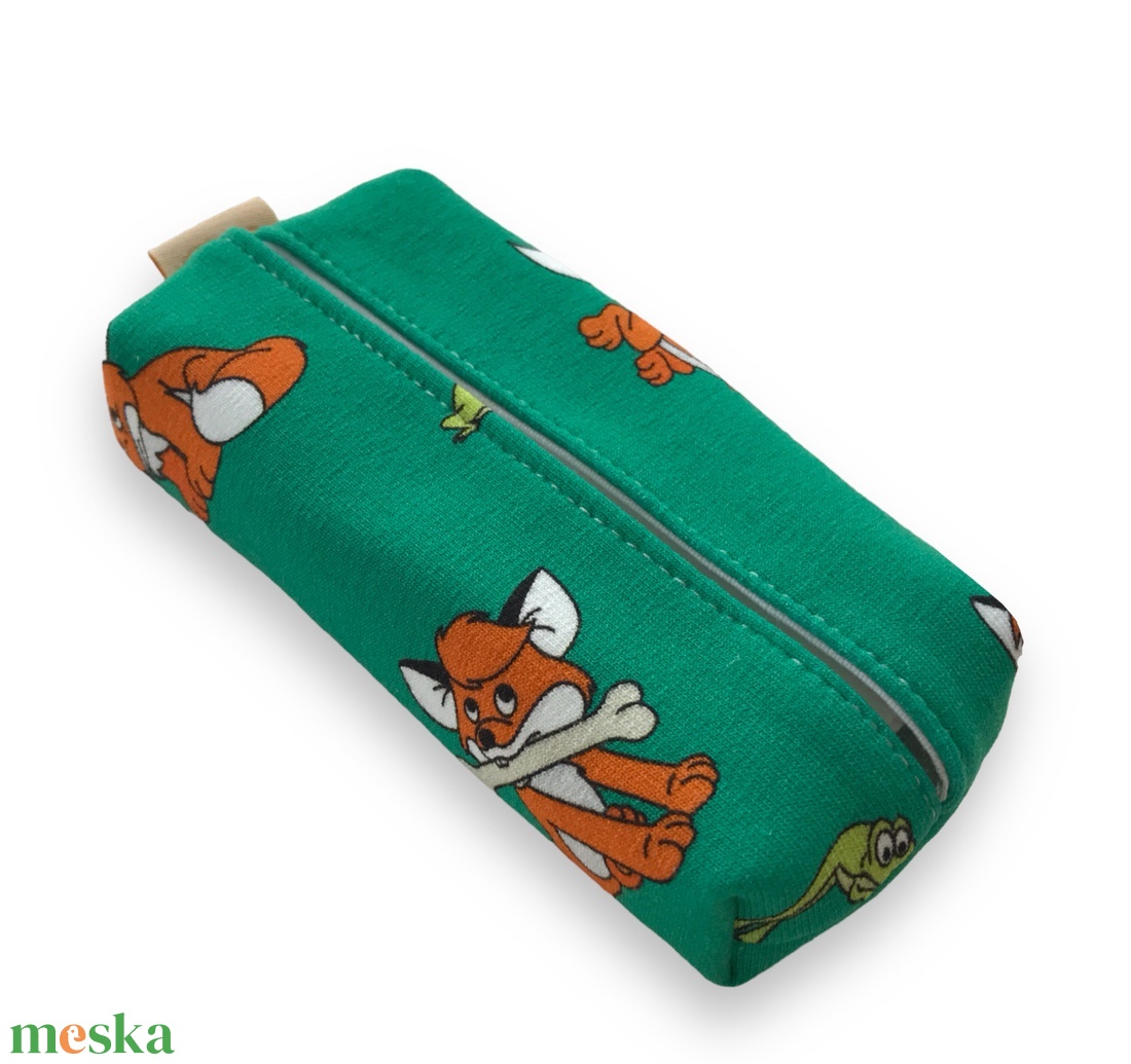 Vuk a kis róka mintás, bélelt papírzsebkendő tartó - Artiroka design ...