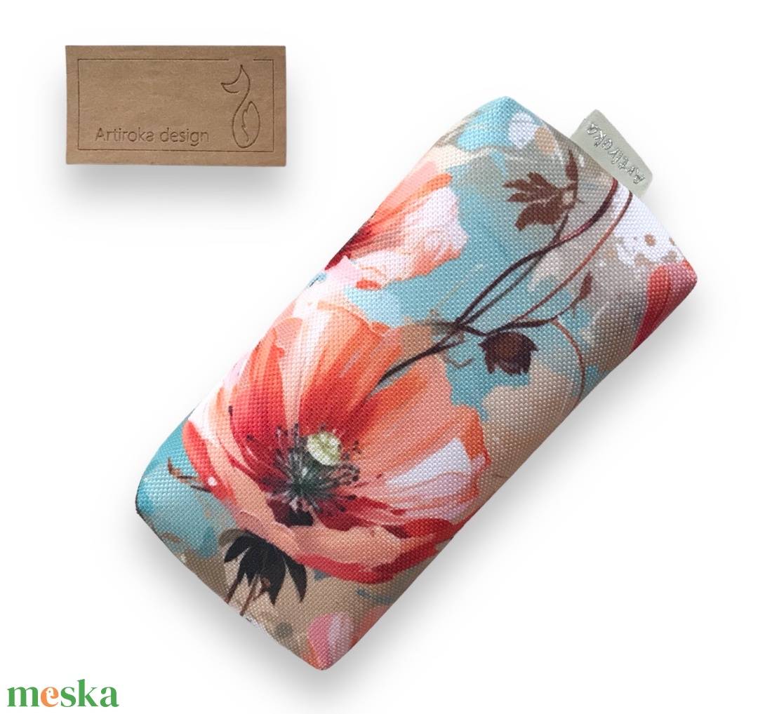 Pipacs mintás, prémium vízálló zsebkendő tartó - ANYÁK NAPJA - Artiroka ...