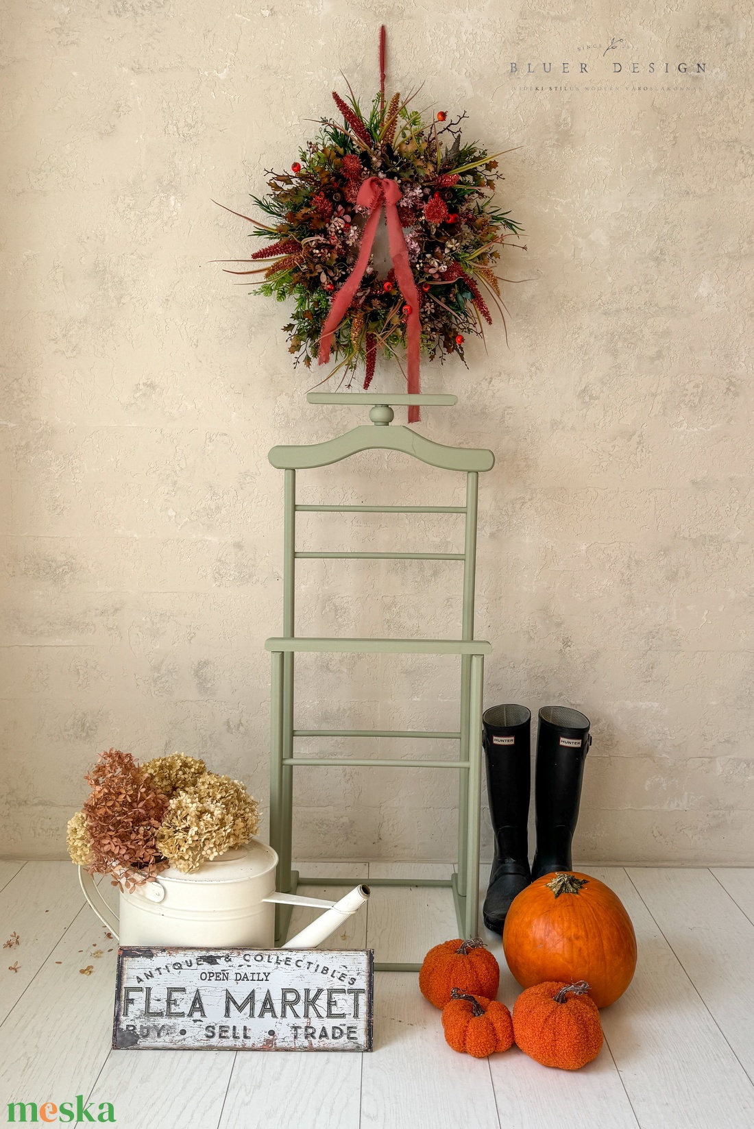 Farmhouse hangulatú inas vintage fa szobainas - Meska.hu