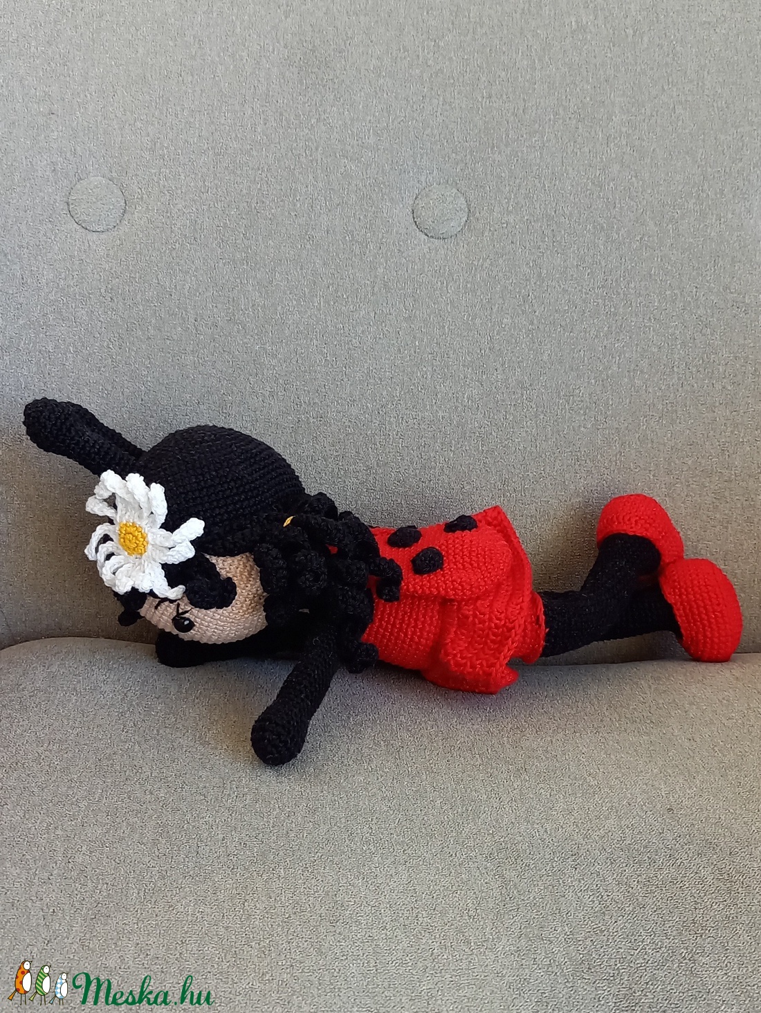 Amigurumi horgolt Katica lány- Meska.hu
