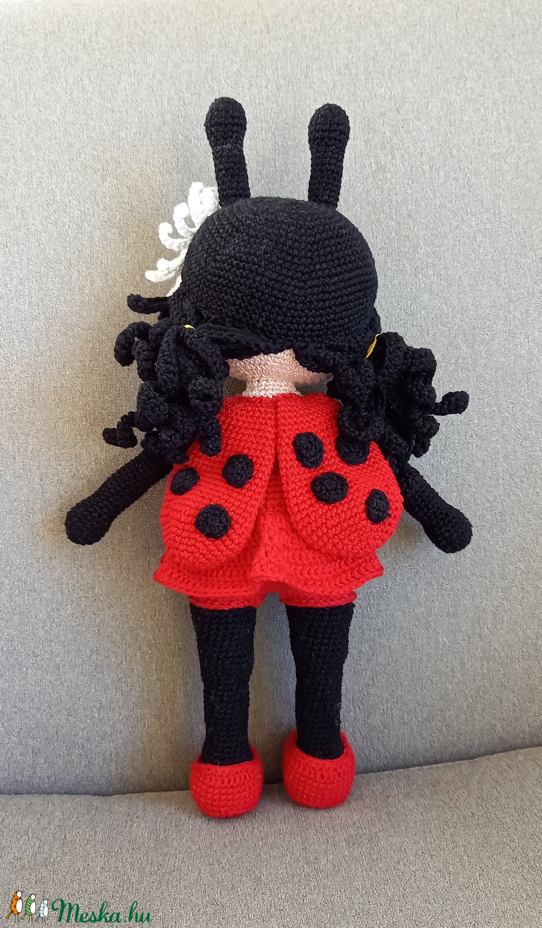 Amigurumi horgolt Katica lány- Meska.hu