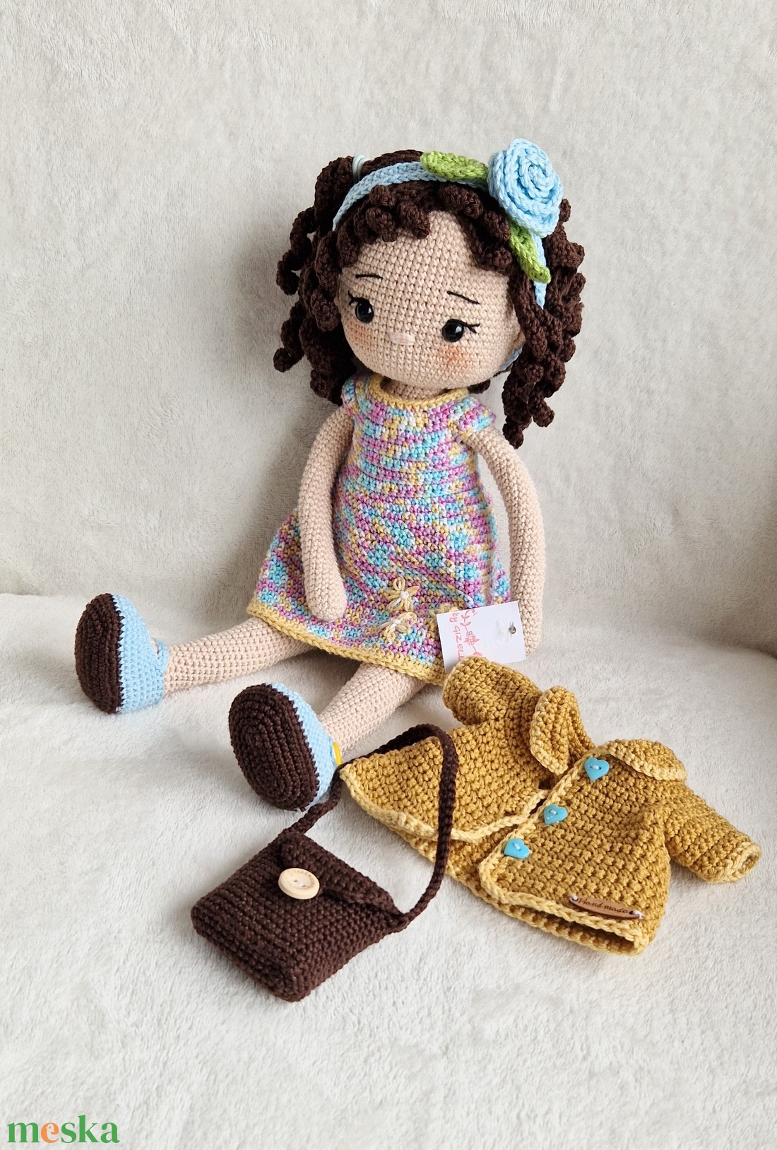 Amigurumi horgolt Klara baba- Meska.hu