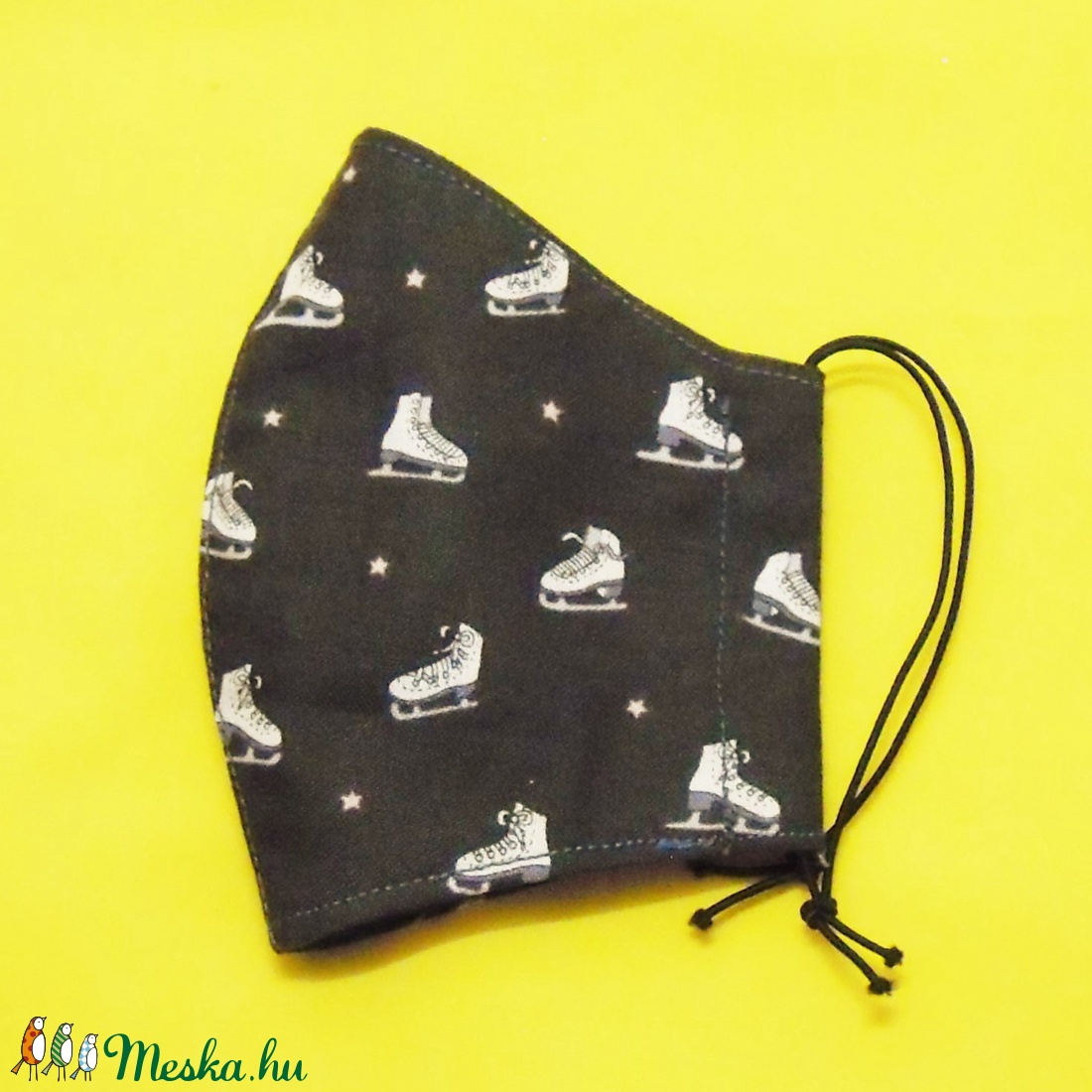 KORCSOLYÁS arcmaszk - kis méret - minőségi pamutból- Meska.hu