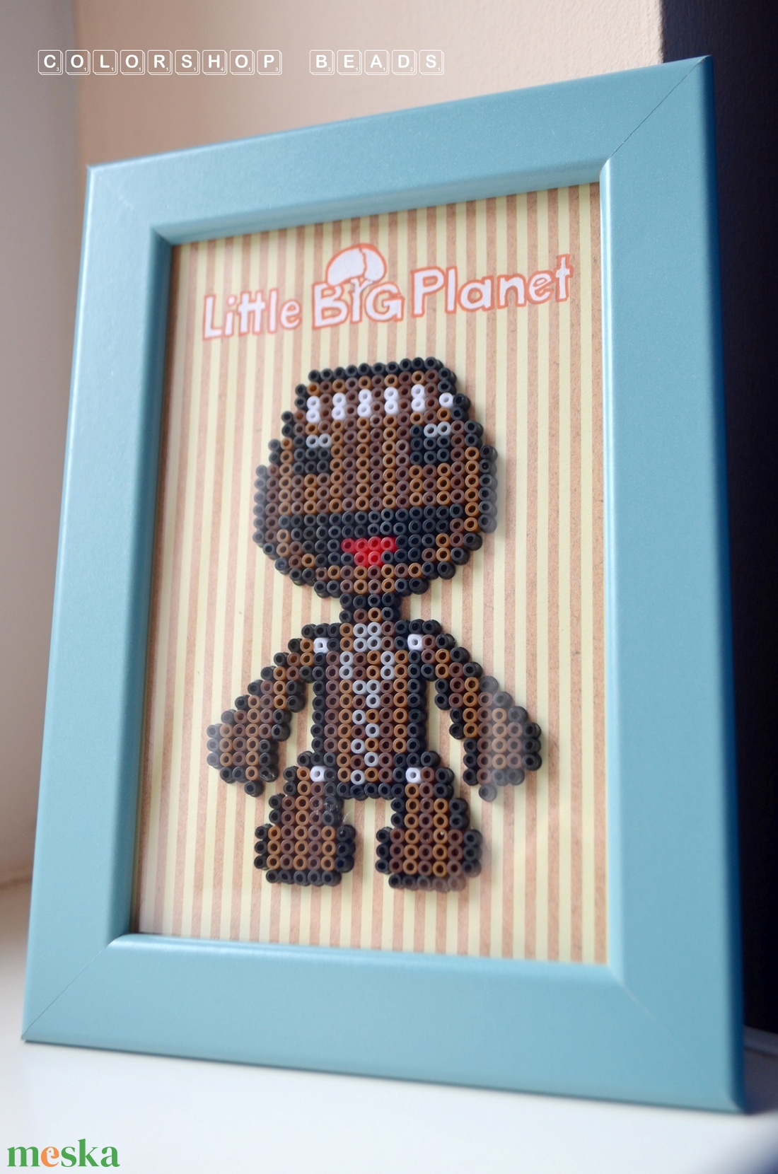 "Little Big Planet" pixel art kép- Meska.hu