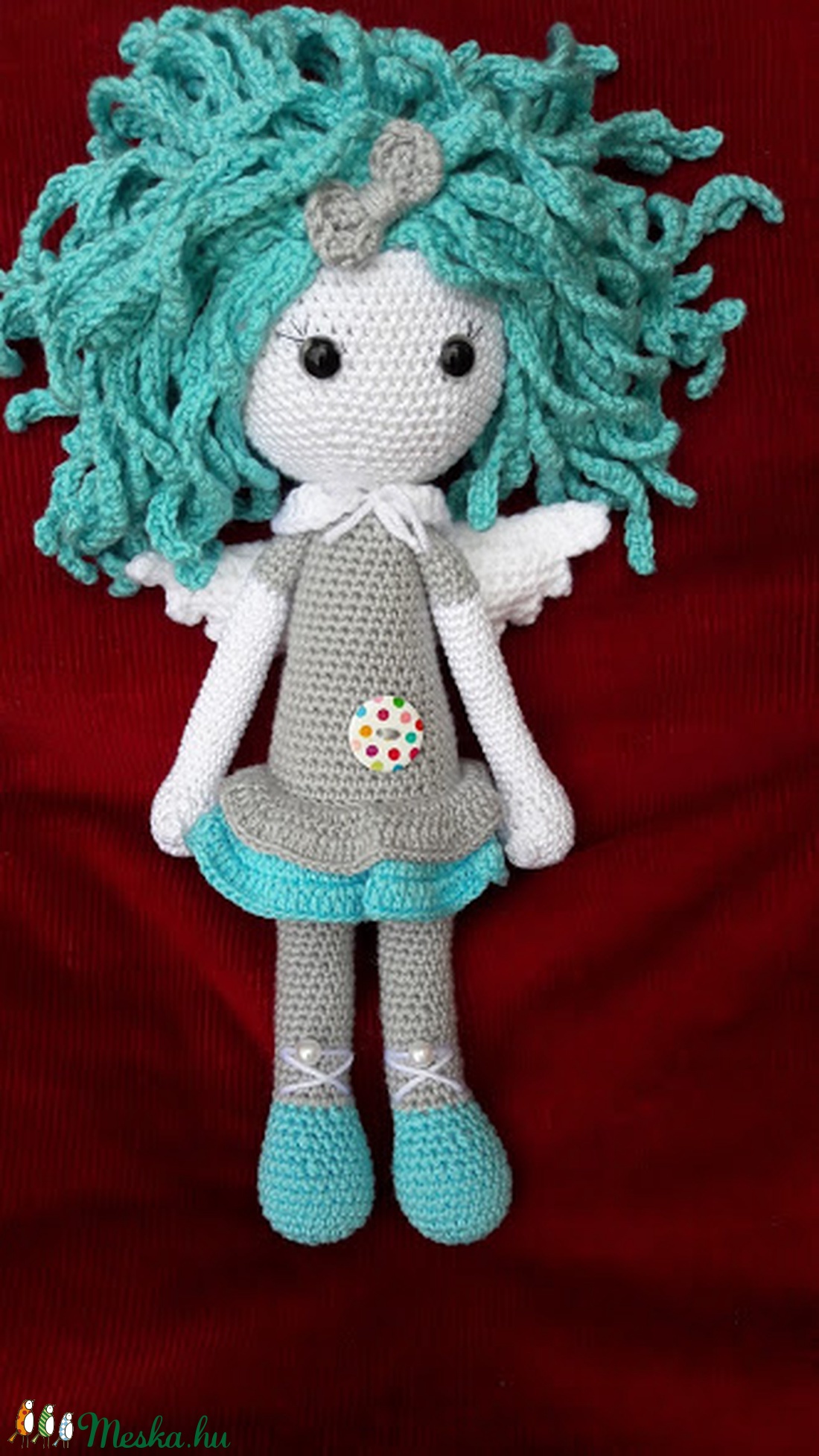 Horgolt baba, angyal- Meska.hu