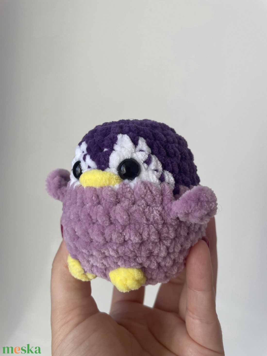 Horgolt Lila Pingvin Mini Meska Hu