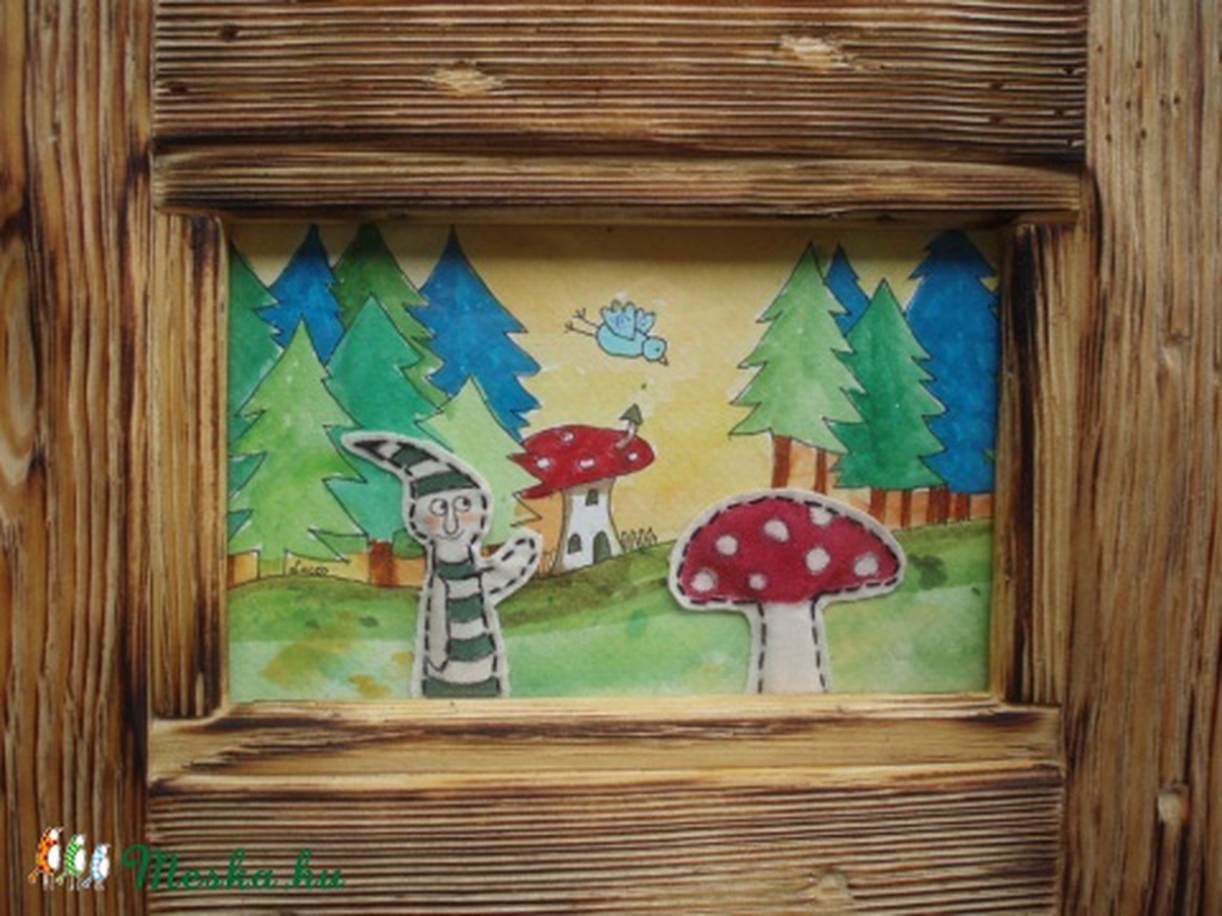 3D rajz mano az erdoben - Meska.hu