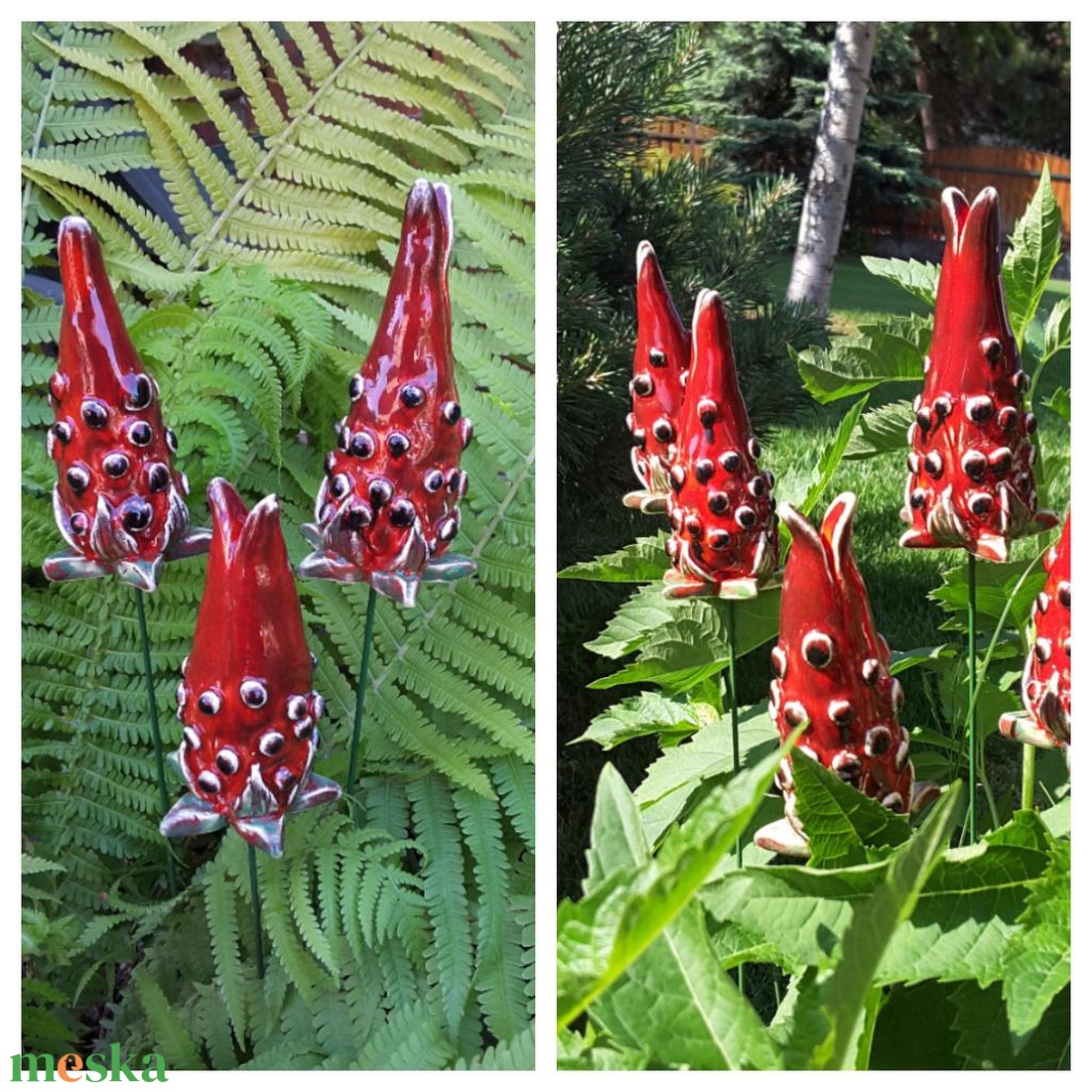 Egzotikus Virág"Kerámiából - Meska.hu