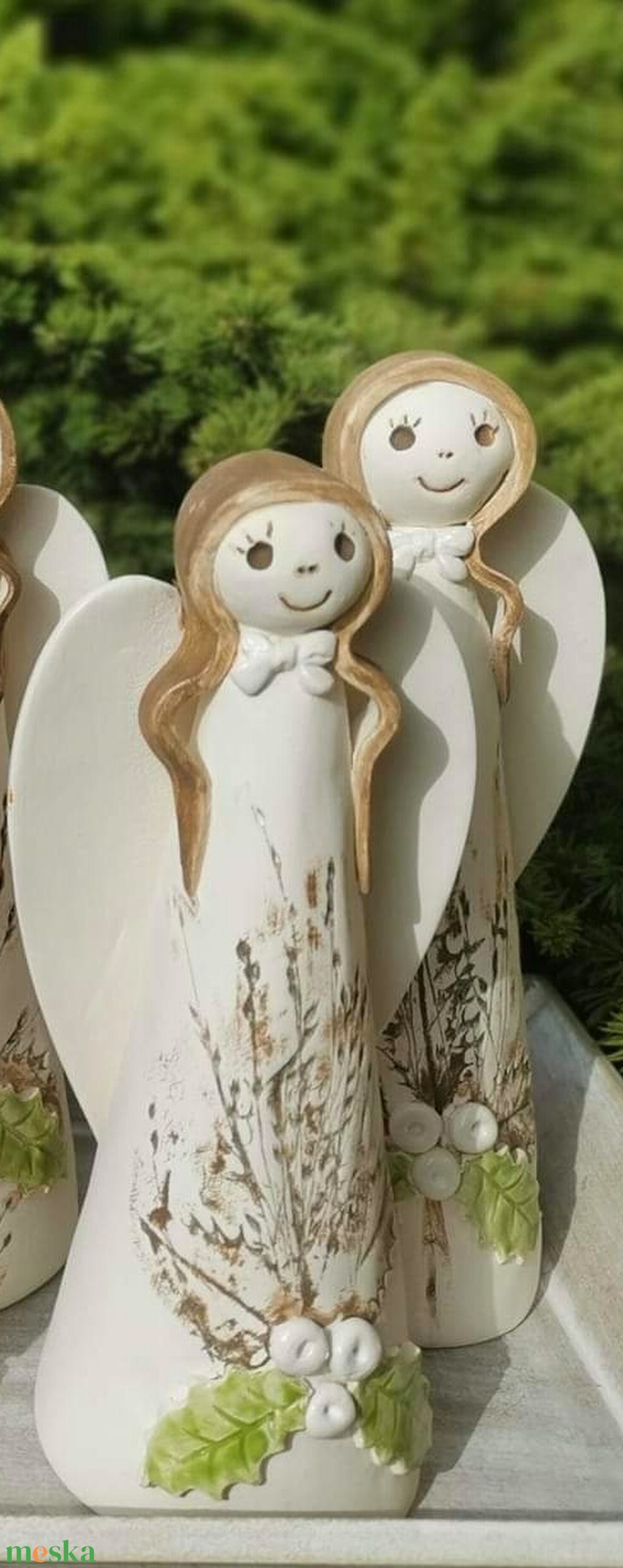 ,Karácsonyi Angyal "Kerámia Figura- Meska.hu