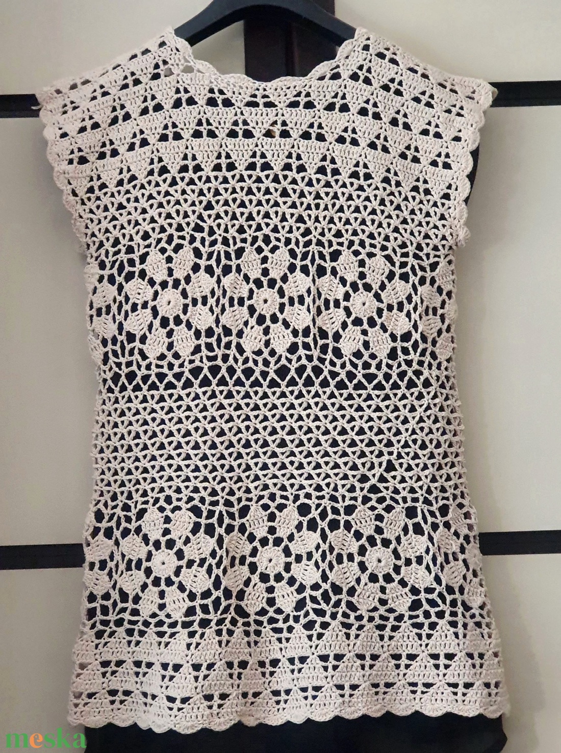 Horgolt csipke tunika, strandruha- Meska.hu