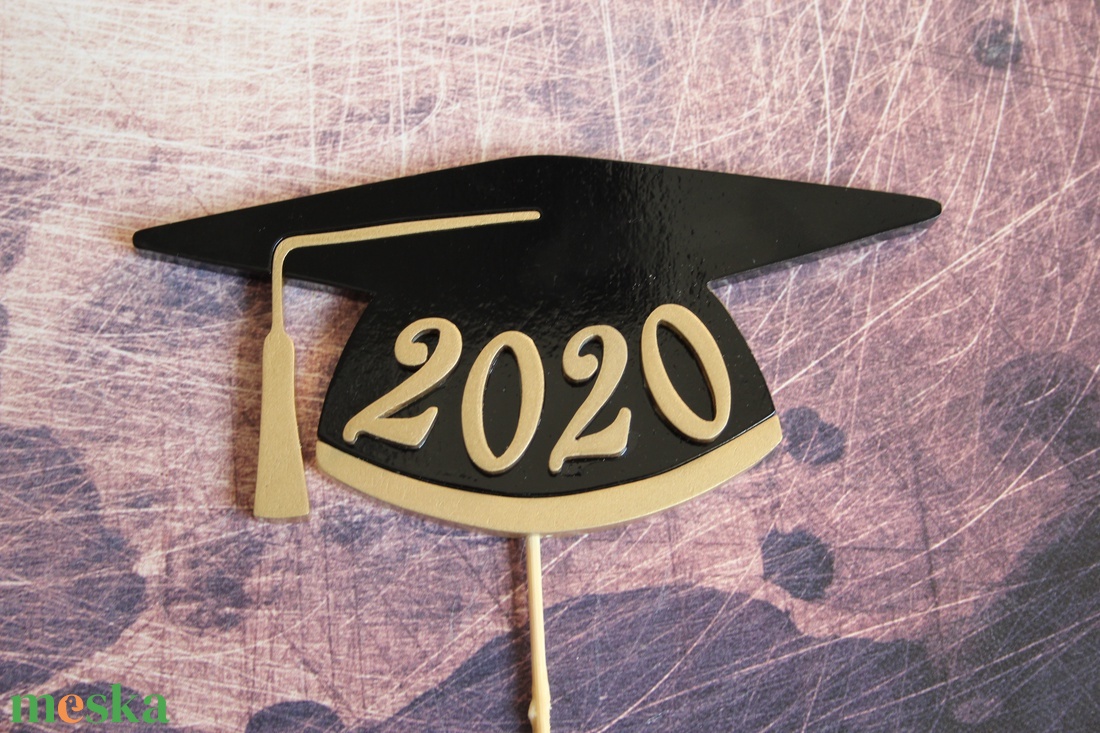 Ballagásra, diplomaosztóra tortadísz/hűtőmágnes Talár sapka - Meska.hu