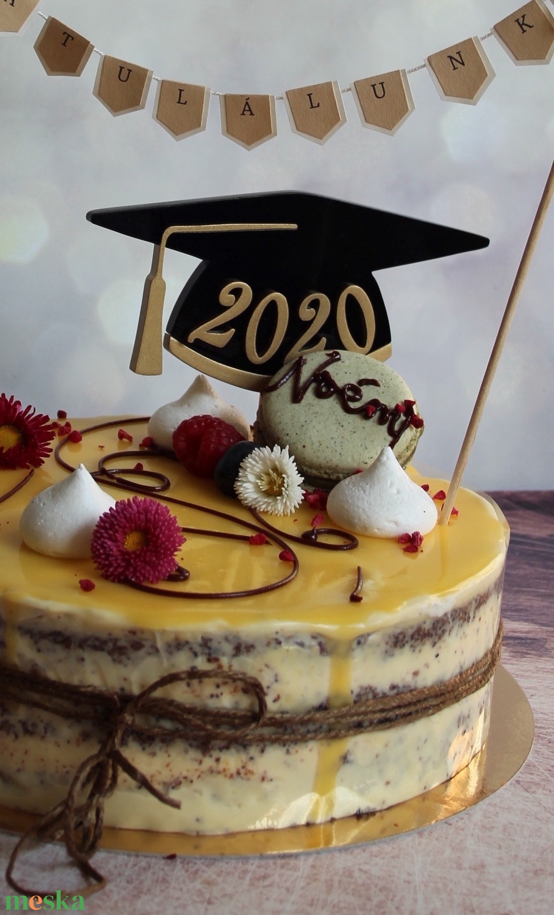 Ballagásra, diplomaosztóra tortadísz/hűtőmágnes Talár sapka - Meska.hu