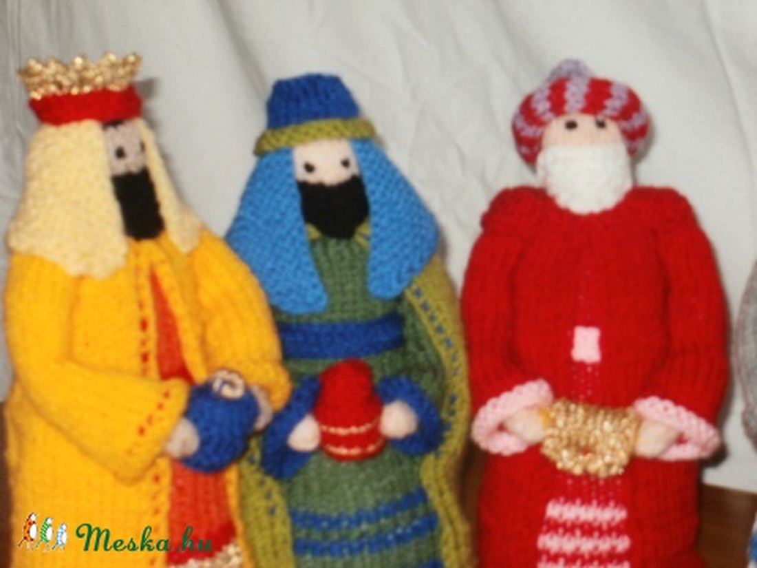 Kötött betlehemi figurák- Meska.hu Kötött betlehemi figurák- Meska.hu