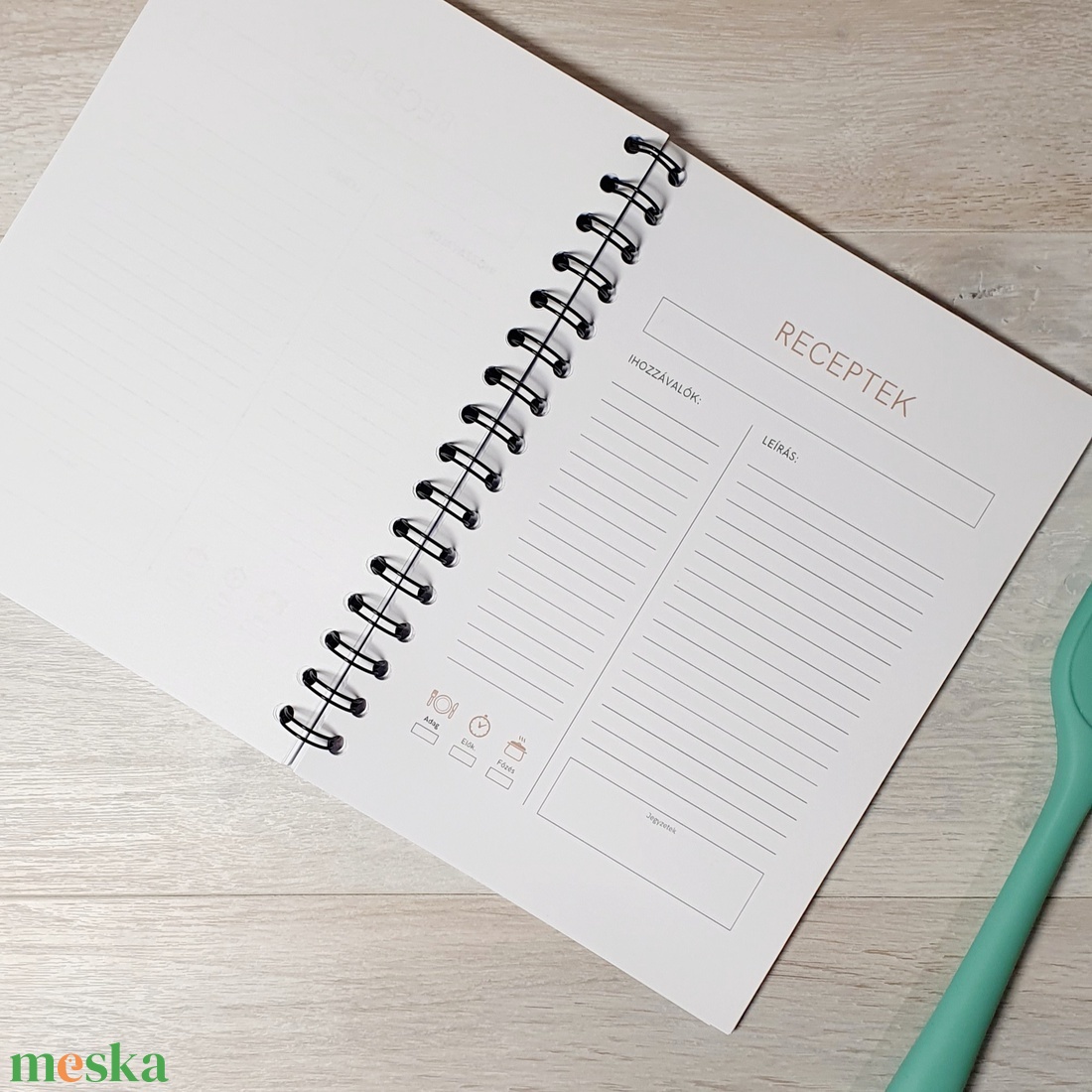 Szakácskönyv, névre szóló receptes könyv- Meska.hu