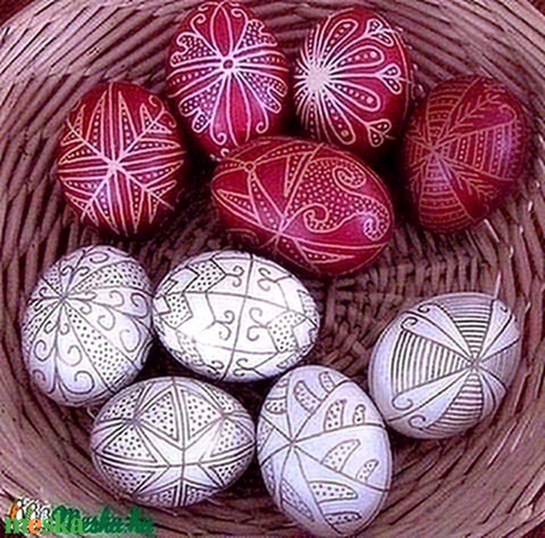 Hagyományos hímes tojás - Meska.hu
