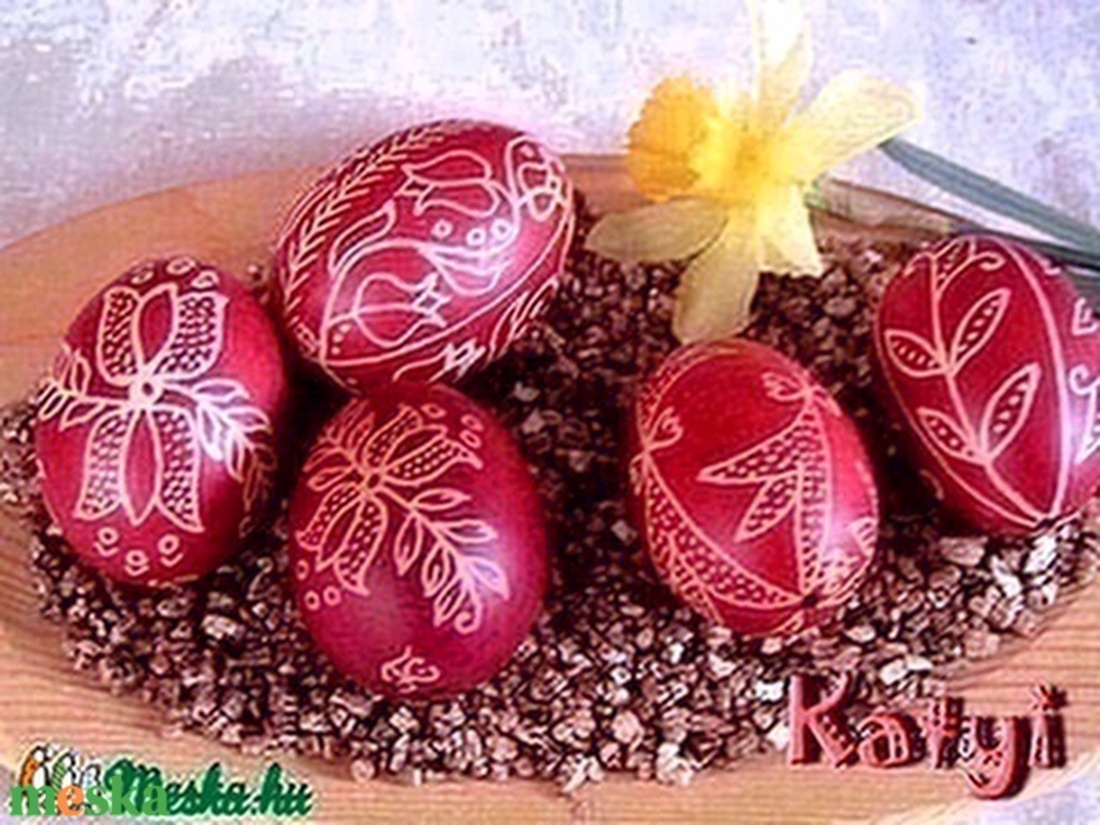 Hagyományos hímes tojás - Meska.hu