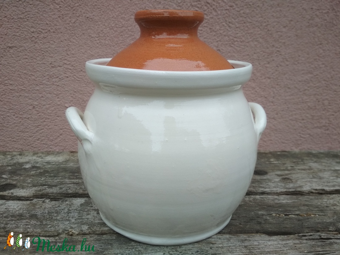 Mézes bödön, csupor, lekváros bödön, minimalista cukortartó- Meska.hu