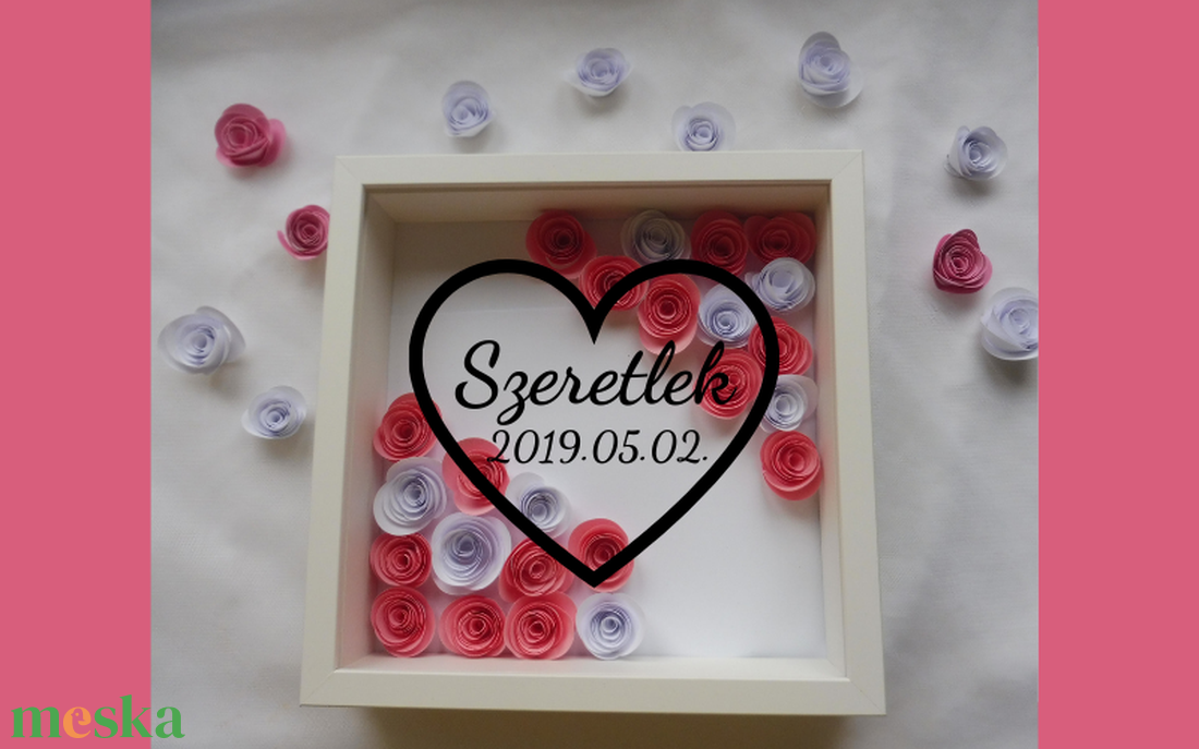 Valentin-napi virág doboz/flower box- Meska.hu