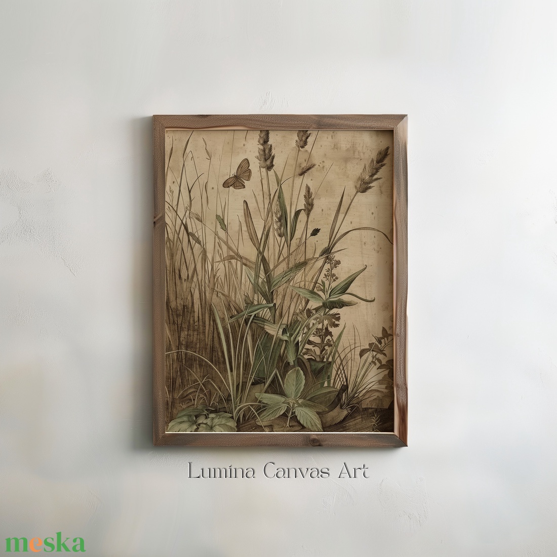 Nyári mezei növények DIGITÁLIS vintage rajz, nyomtatható- Meska.hu