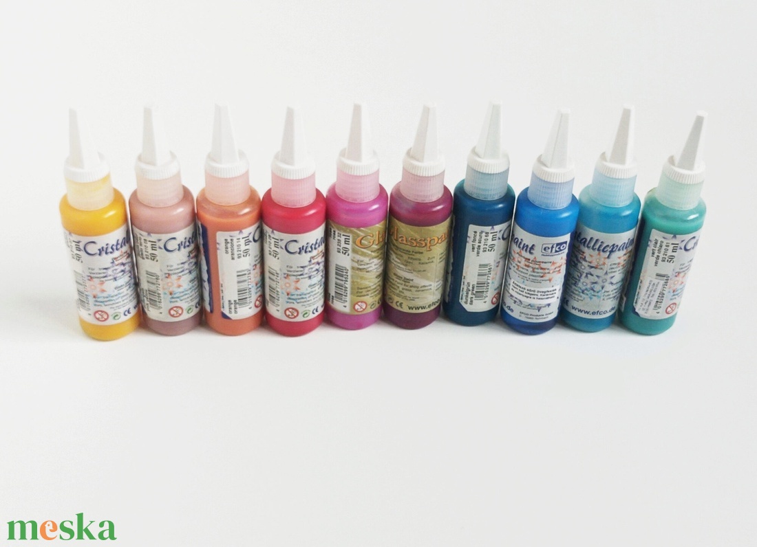 Üvegfesték készlet 10 színű- Meska.hu