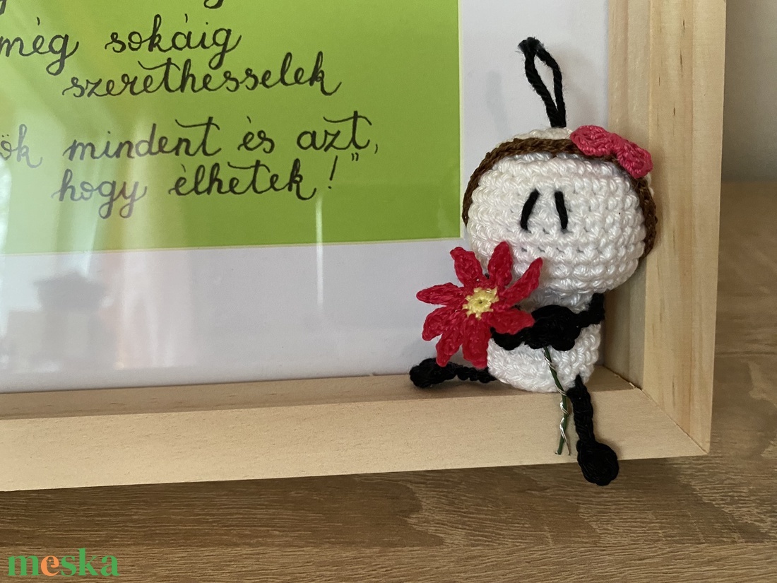 Örökéletű horgolt anyák napi ajándék 3D kép Bigli Migli- Meska.hu