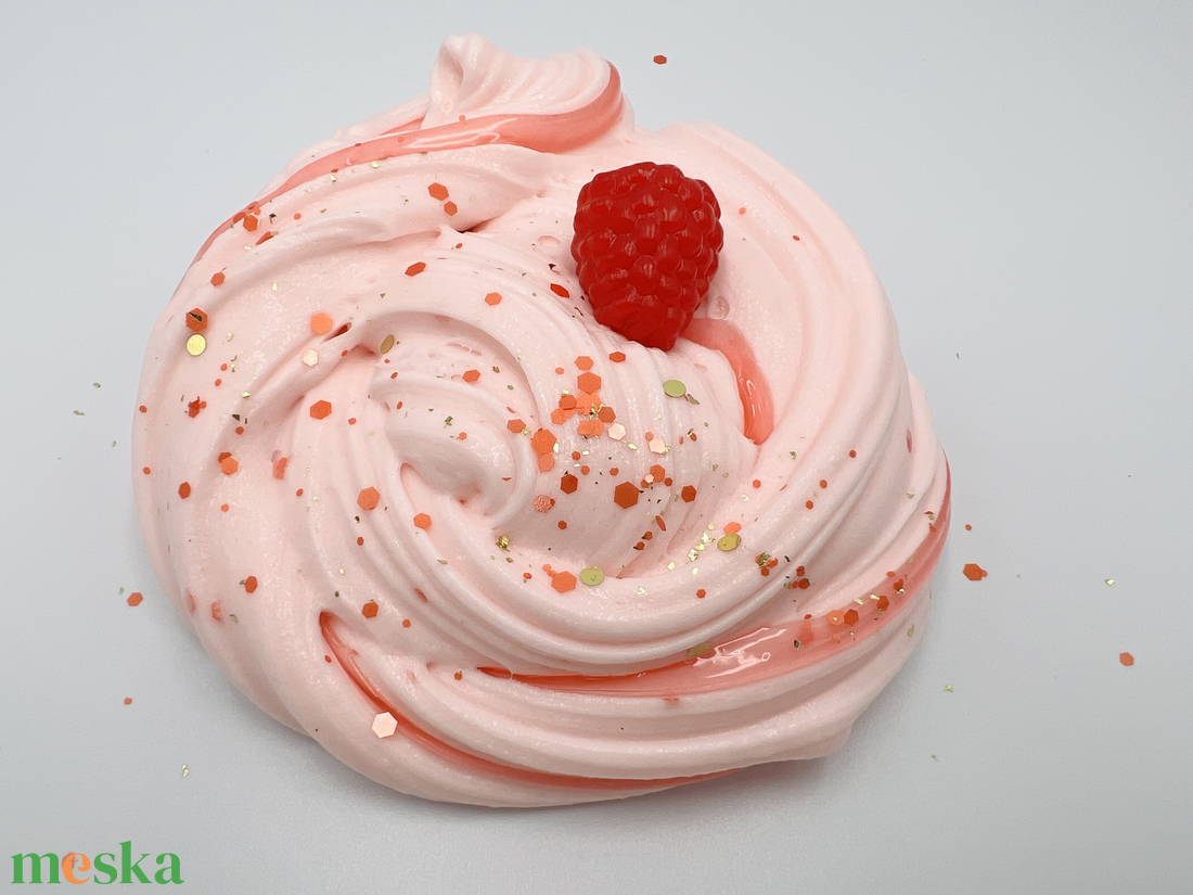 Raspberry Shortcake - Frosting slime - málna torta slime (ragacsgyurma ...