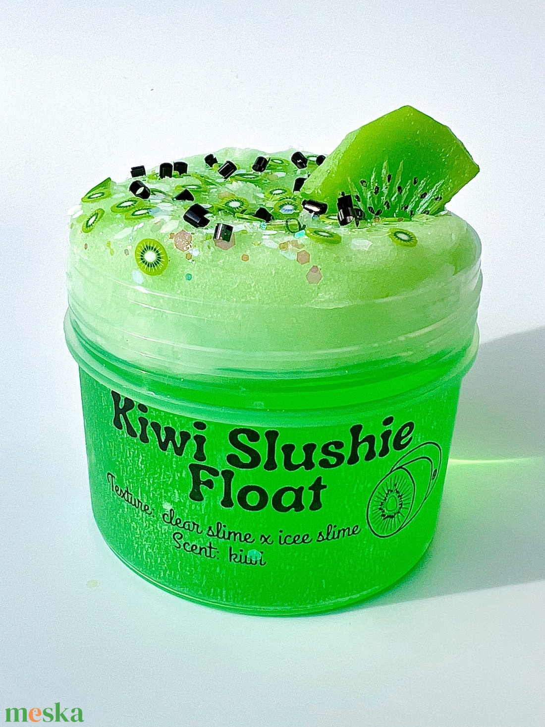 Kiwi Slushie Float - clear slime - icee slime - kiwi slime - Illatos ...