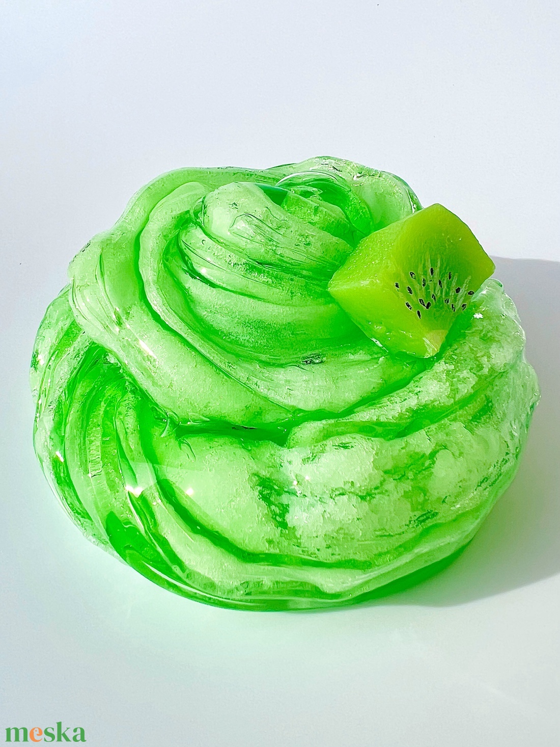 Kiwi Slushie Float - clear slime - icee slime - kiwi slime - Illatos ...