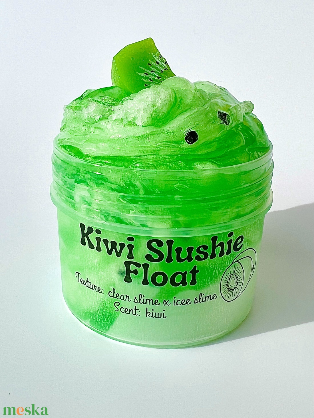 Kiwi Slushie Float - clear slime - icee slime - kiwi slime - Illatos ...