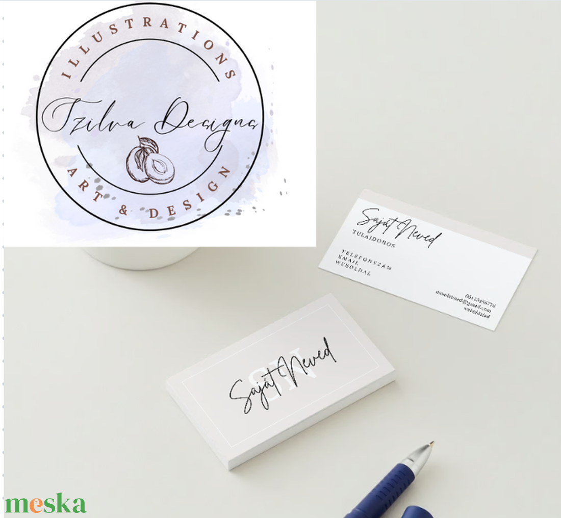 Logó és Névjegykártya tervezés csomag- Meska.hu