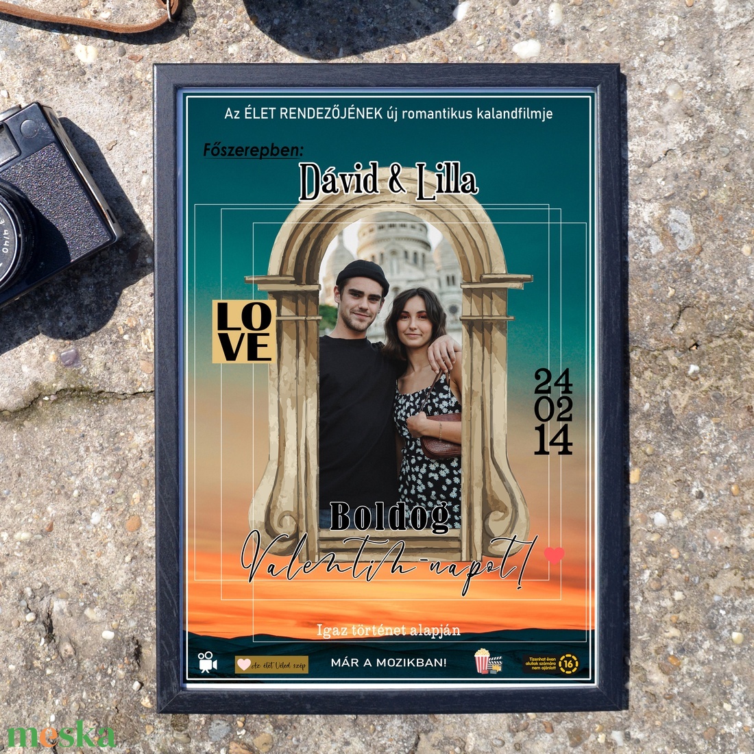 Mozi plakát grafika saját fotóddal A/4-es méretben (digitális kép vagy ...