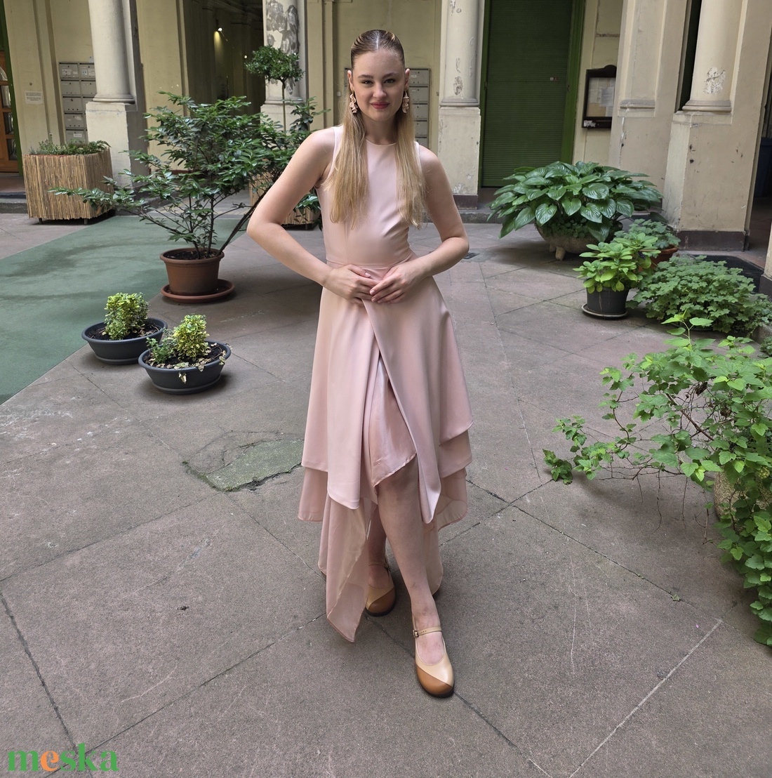 Kényelmes női balerina széles lábra – cappuccino- Meska.hu