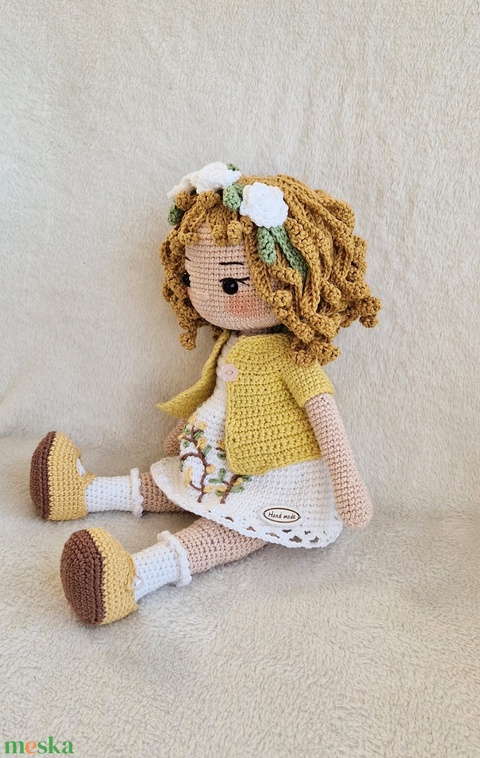 Amigurumi horgolt Tündi baba - Meska.hu
