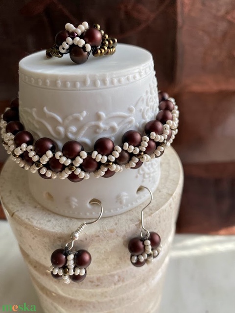 Barna szett- Meska.hu