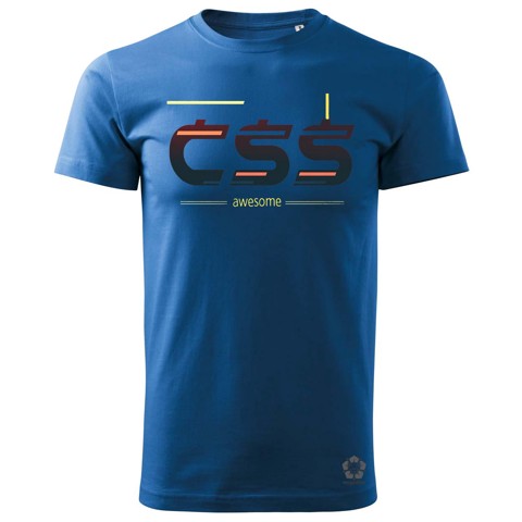 CSS is awesome v2 férfi póló- Meska.hu