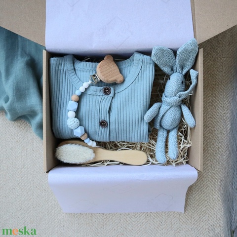 Blue Little Bunny Box - Baba ajándékdoboz / Babaváró ajándék ...