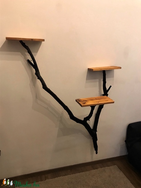 Egyedi fa polc- Meska.hu