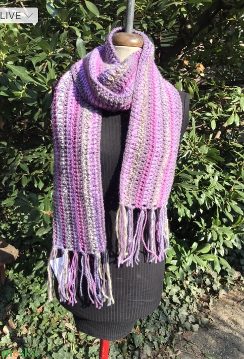 Jazzy Merino Zerowaste horgolt sál- Meska.hu