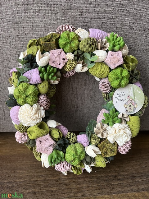 Tavaszi koszorú mályva - Meska.hu