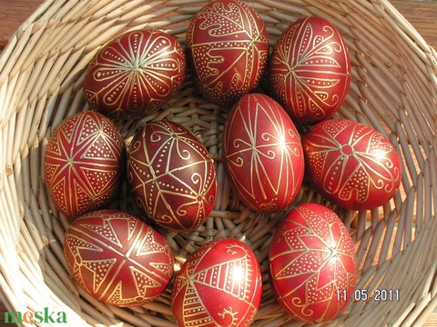 Hagyományos hímes tojás- Meska.hu