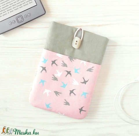 Slide 6" - Madarak - Textil e-book tok- Meska.hu