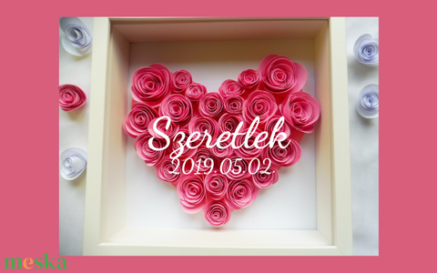 Valentin-napi ajándék virág doboz- Meska.hu