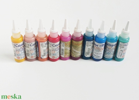 Üvegfesték készlet 10 színű- Meska.hu