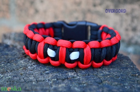 DEADPOOL paracord karkötő- Meska.hu
