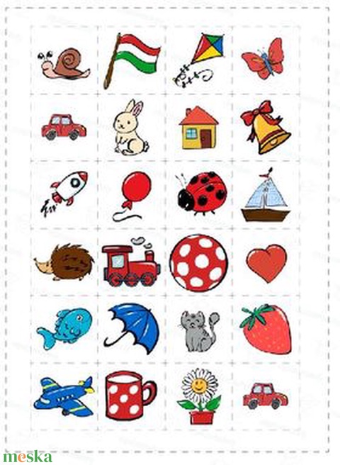 Egyedi Filc ovisjel panel - 24 db/panel- Meska.hu