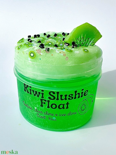 Kiwi Slushie Float - clear slime - icee slime - kiwi slime - Illatos ...
