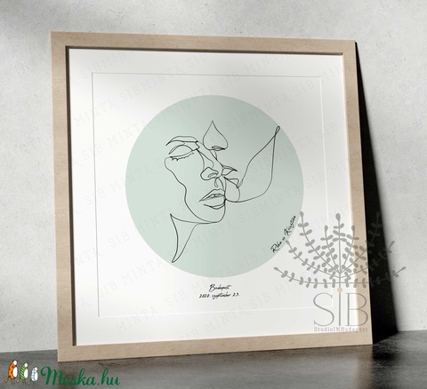 Vonalrajz, arc vonalrajz, férfi és női arc vonalrajzok, minimalista ...