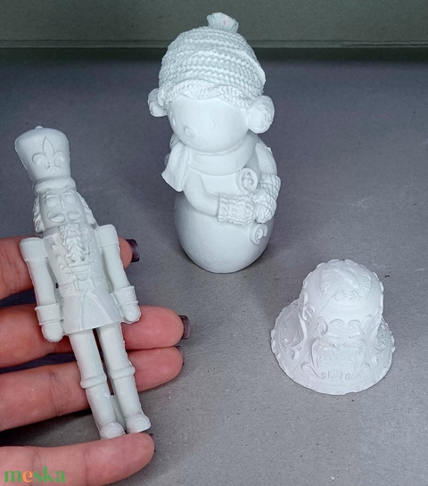 Festhető gipsz karácsonyi figurák - Meska.hu